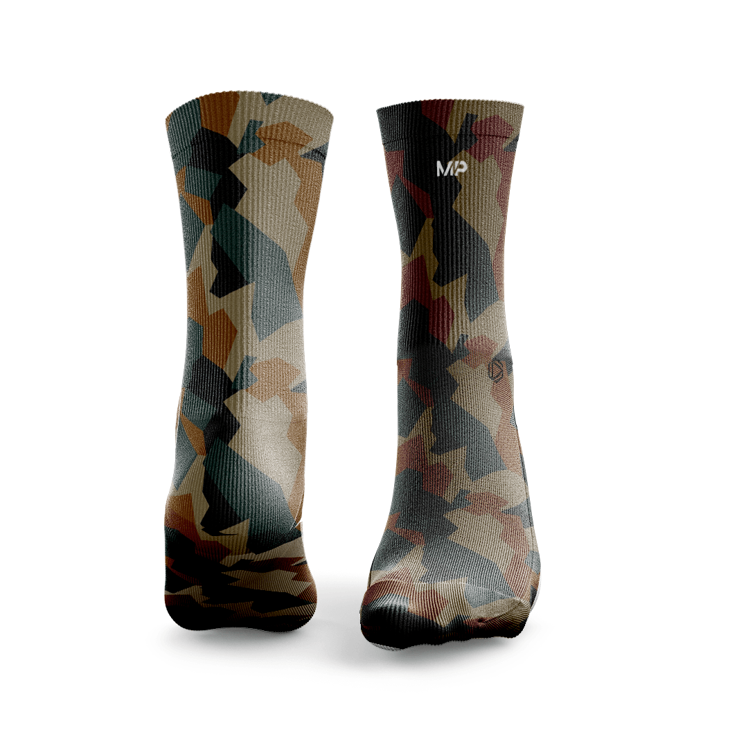 HEXXEE X MP - MP X HEXXEE Geo Camo - Socks - Womens: 4-7 UK / 6-9 US