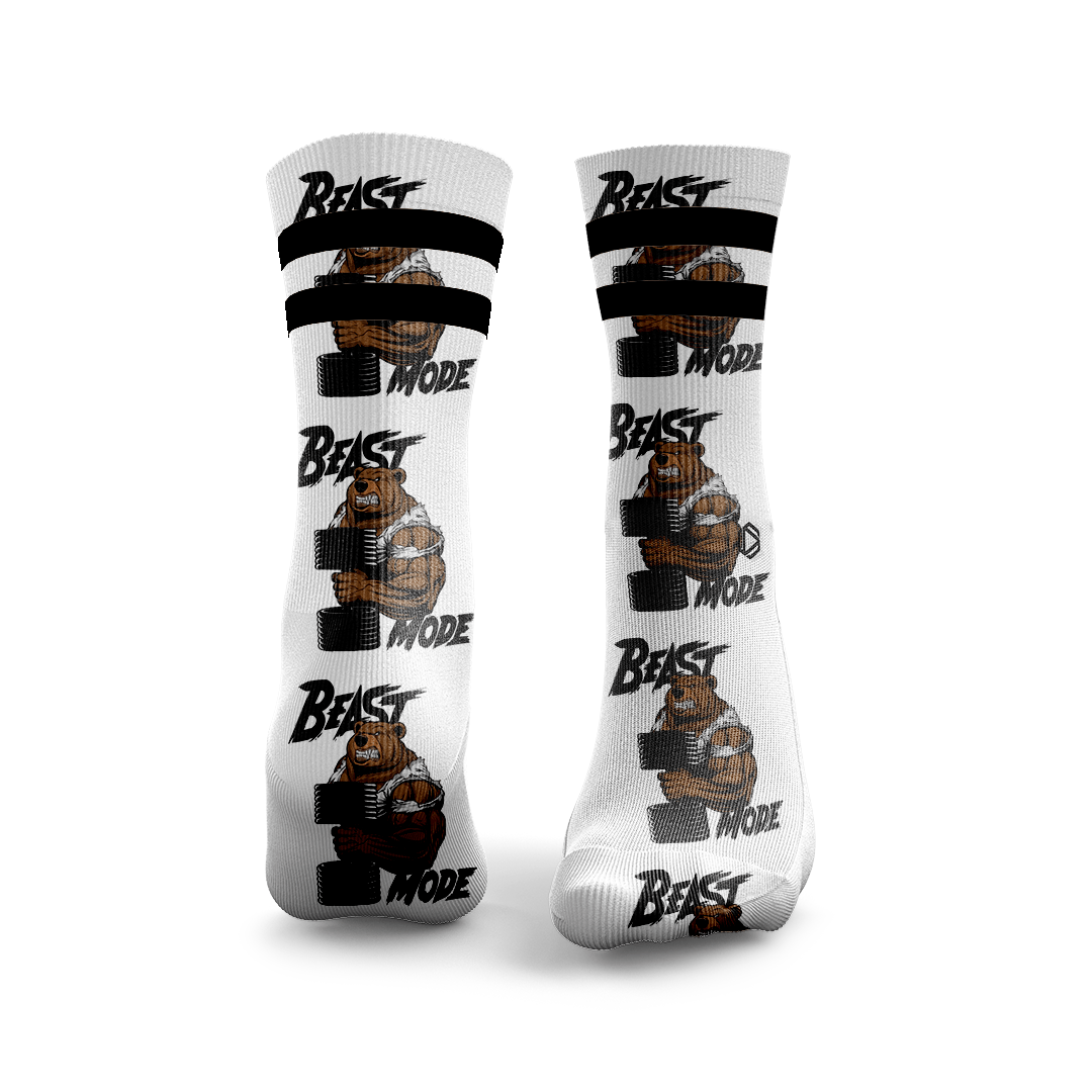 2Stripe - Beast Mode - Socks - Womens: 4-7 UK / 6-9 US – HEXXEE