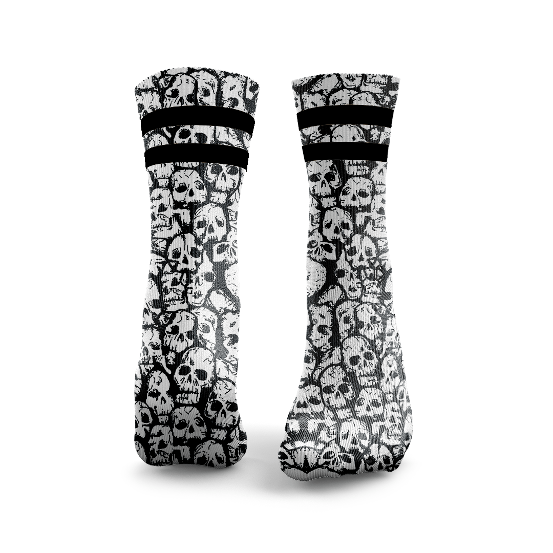 2Stripe - Deadly Skulls - Socks - Womens: 4-7 UK / 6-9 US – HEXXEE