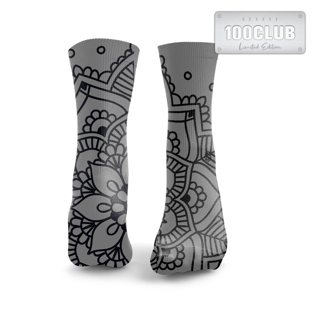 100 Club - Limited Edition - Mandala - Socks - Womens: 4-7 UK / 6-9 US ...