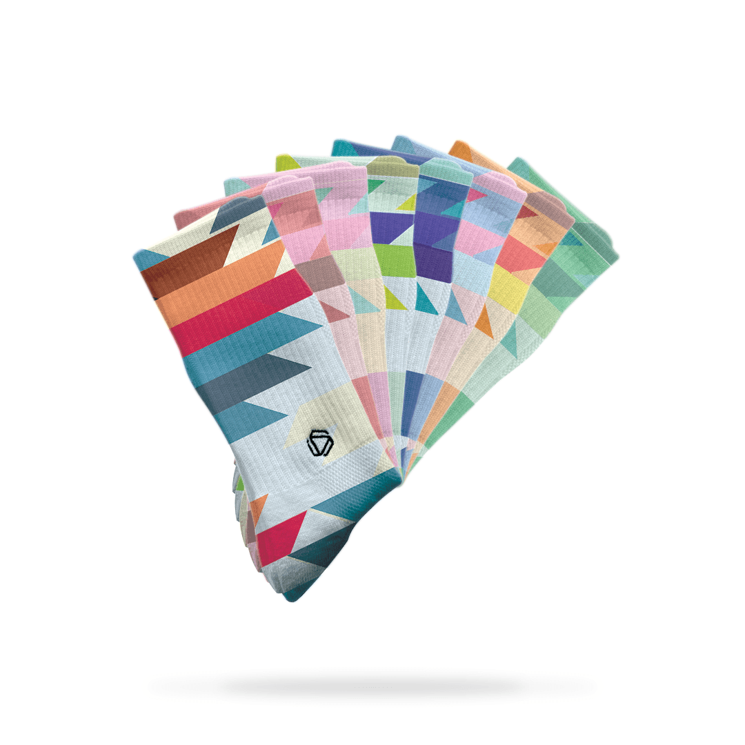 Crew - Apache Socks - Socks - Pink & Blue – HEXXEE