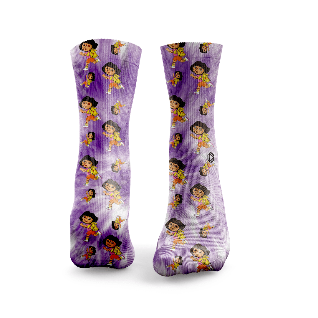 Lil Scribble X HEXXEE - Dora - Socks - Womens: 4-7 UK / 6-9 US