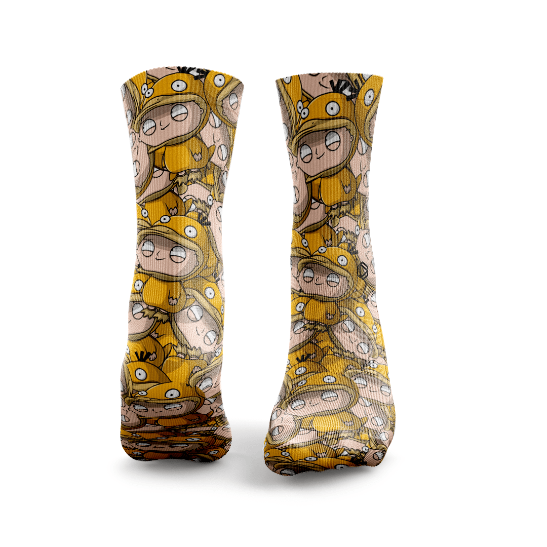 Lil Scribble X HEXXEE - Duckstew - Socks - Womens: 4-7 UK / 6-9 US