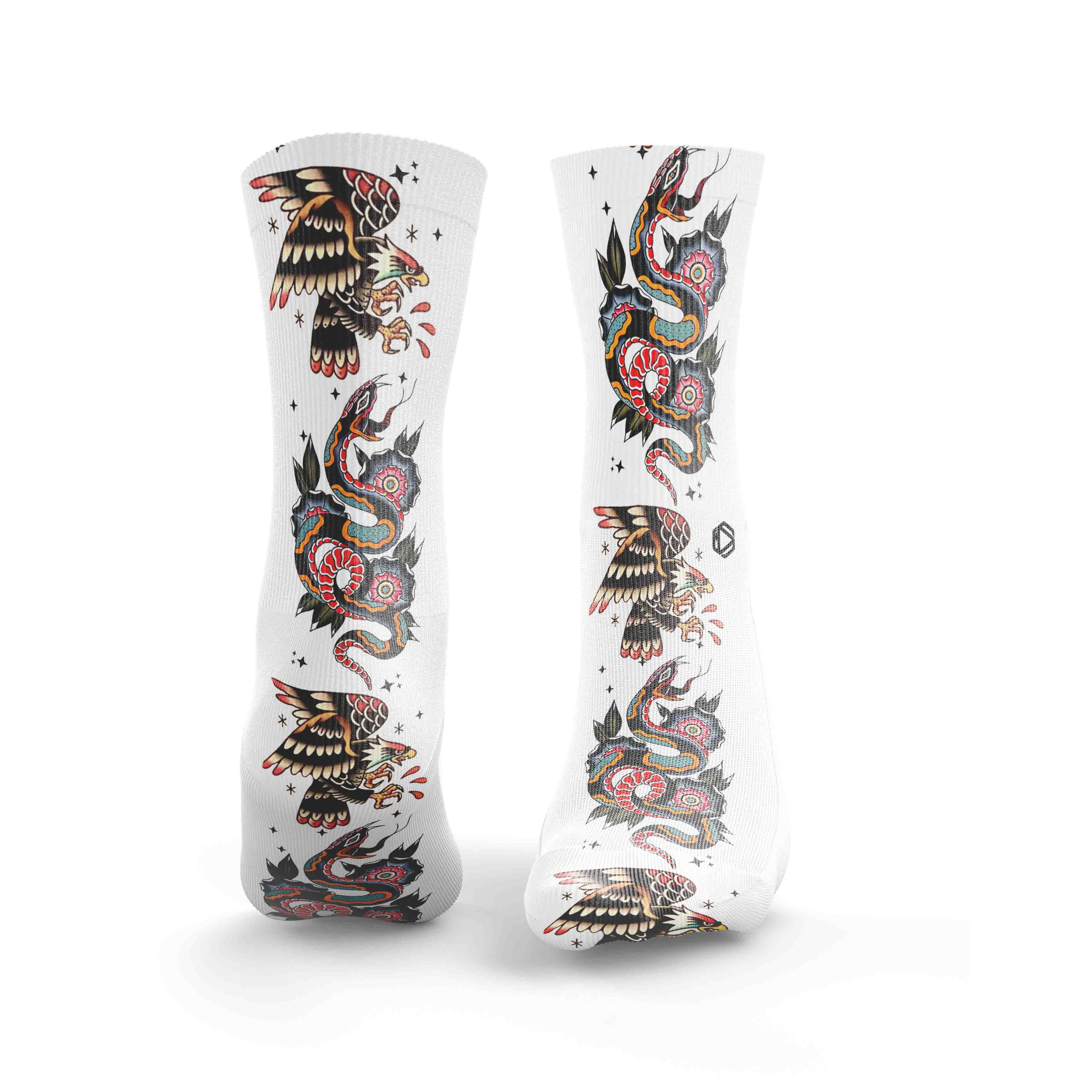 Celia X HEXXEE - Traditional Tattoo Socks - Socks - Womens: 4-7 UK ...
