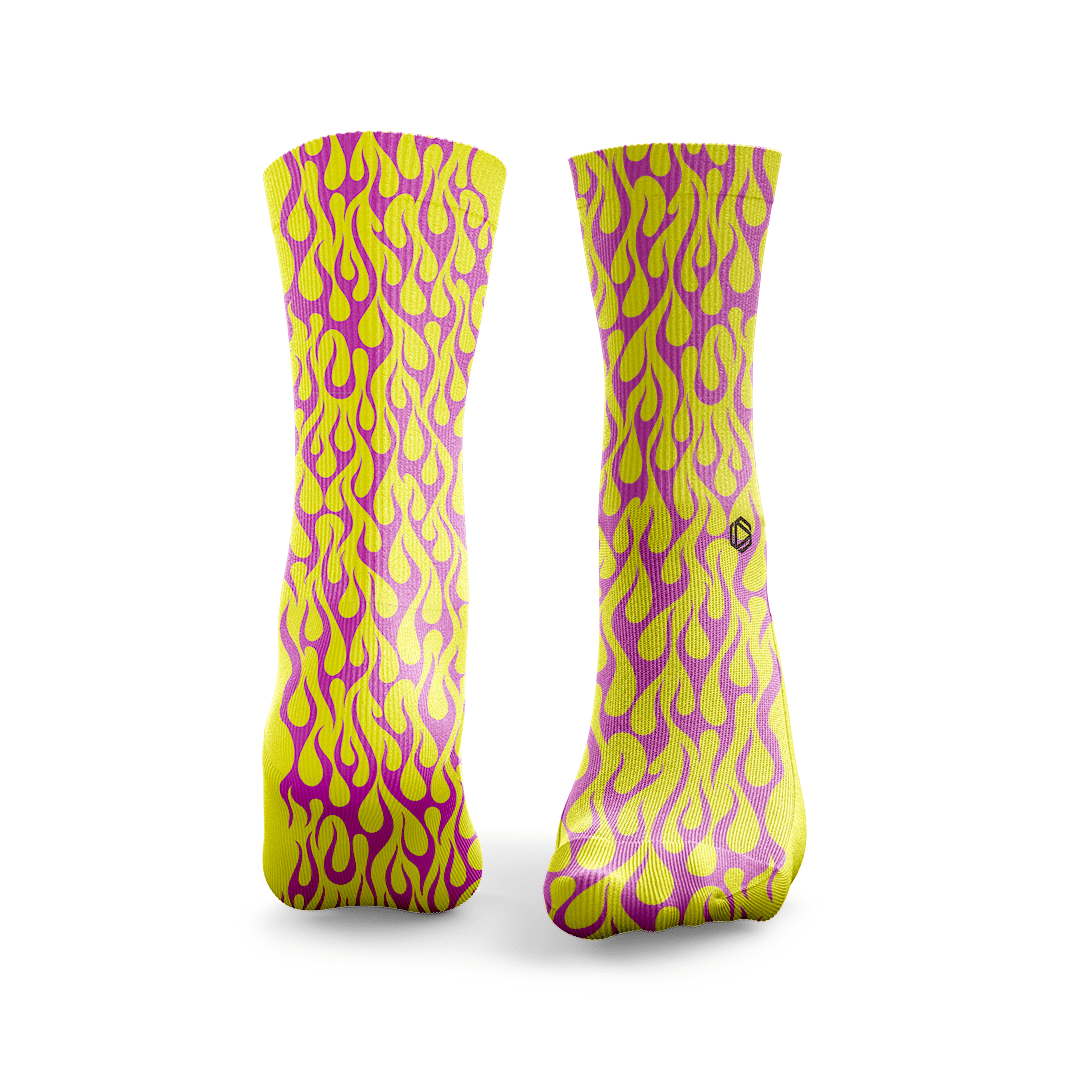 Crew - Fierce Flames - Socks - Womens: 4-7 UK / 6-9 US – HEXXEE