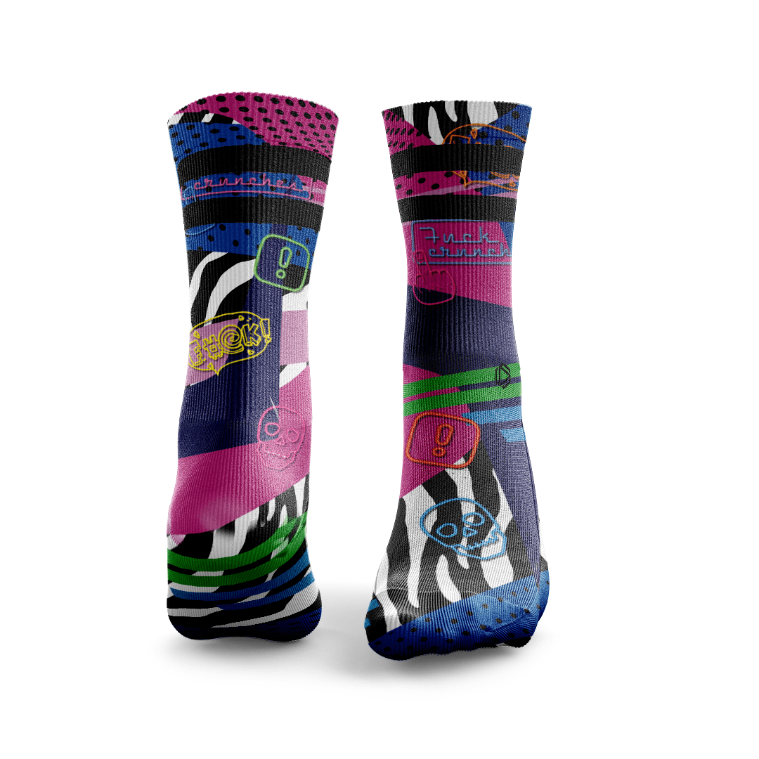 2Stripe - F Crunches - Socks - Pink – HEXXEE