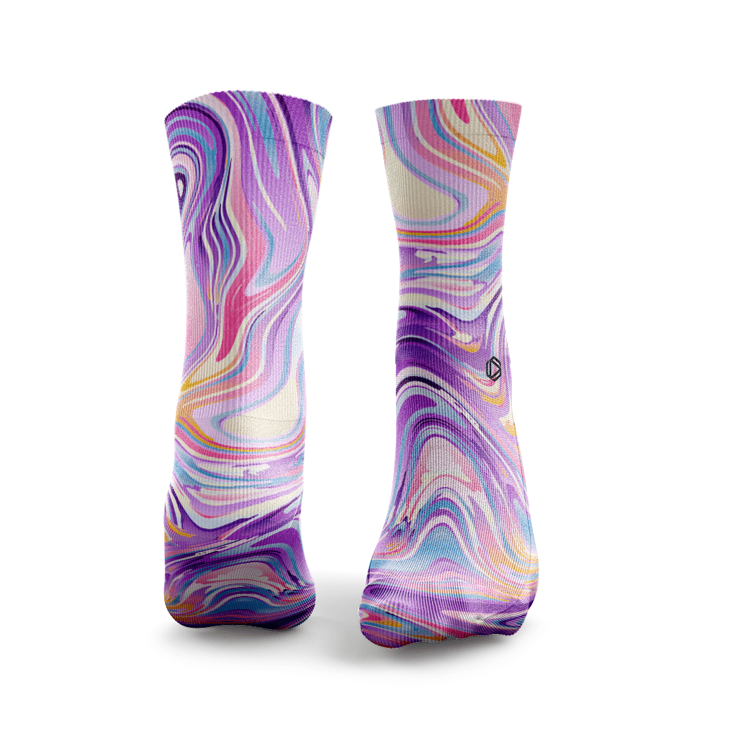 Crew - Marble Socks - Socks - Multicolour – HEXXEE