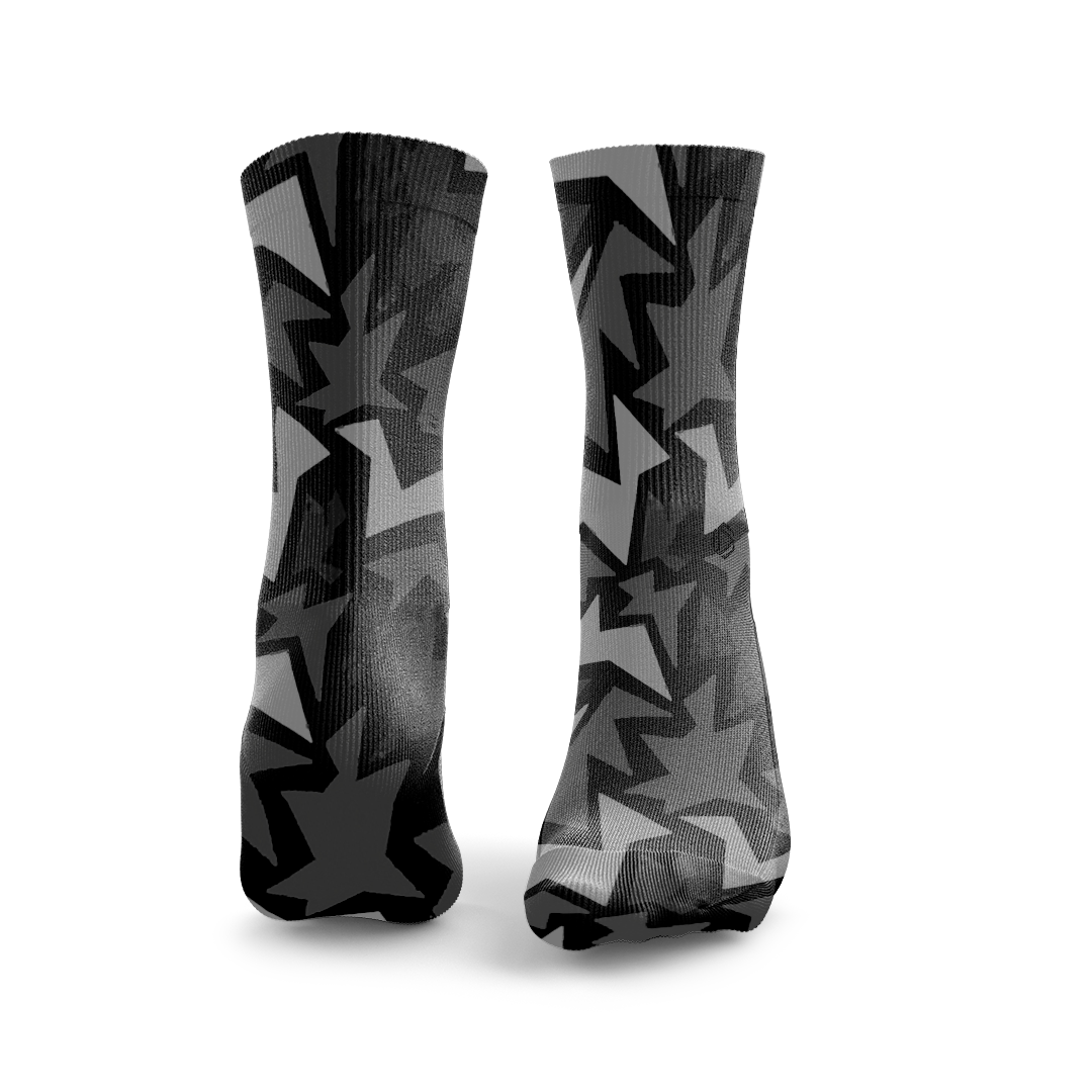 Black On Grey - Mini Fizzer - Socks - Womens: 4-7 UK / 6-9 US – HEXXEE