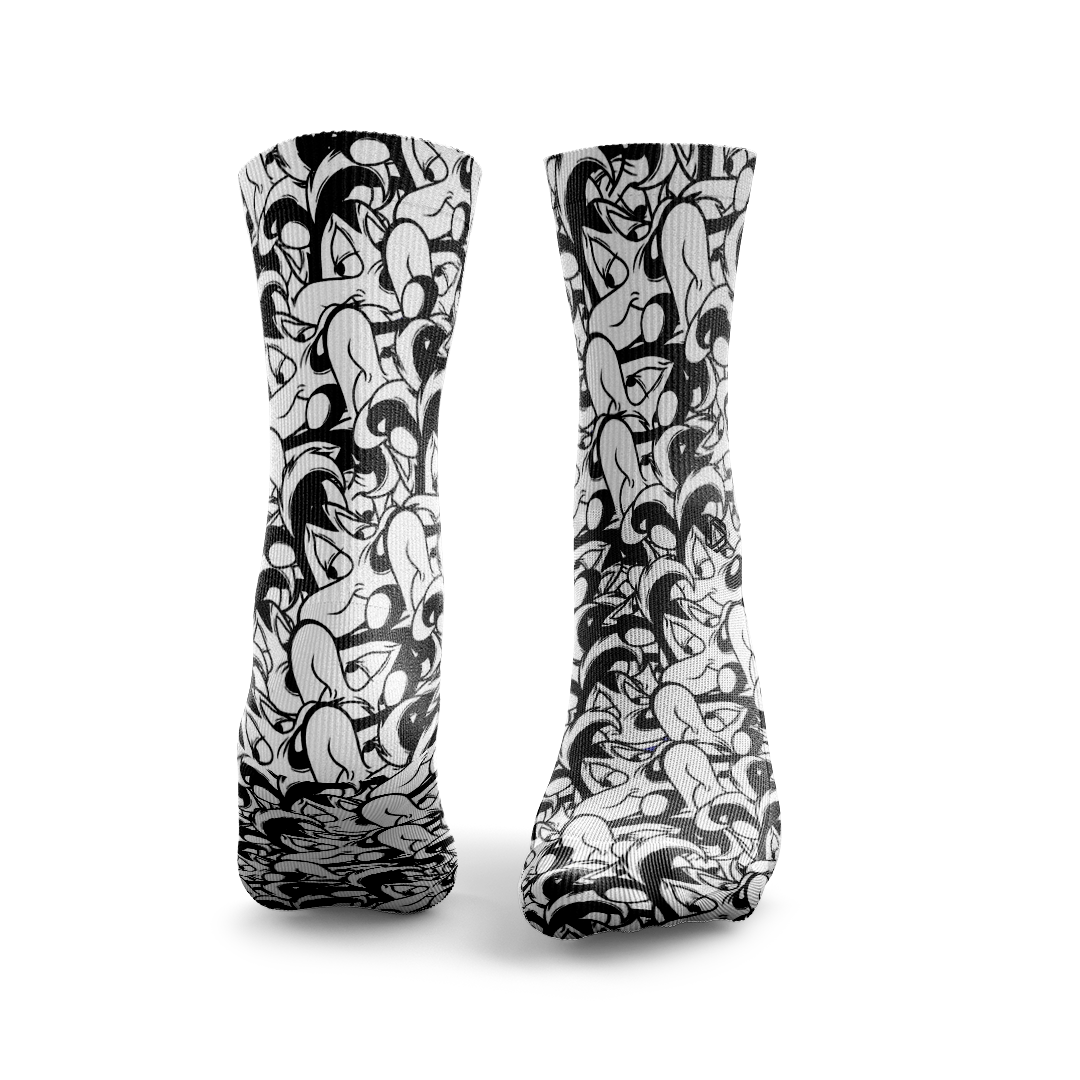 Lil Scribble X HEXXEE - Pep - Socks - Womens: 4-7 UK / 6-9 US