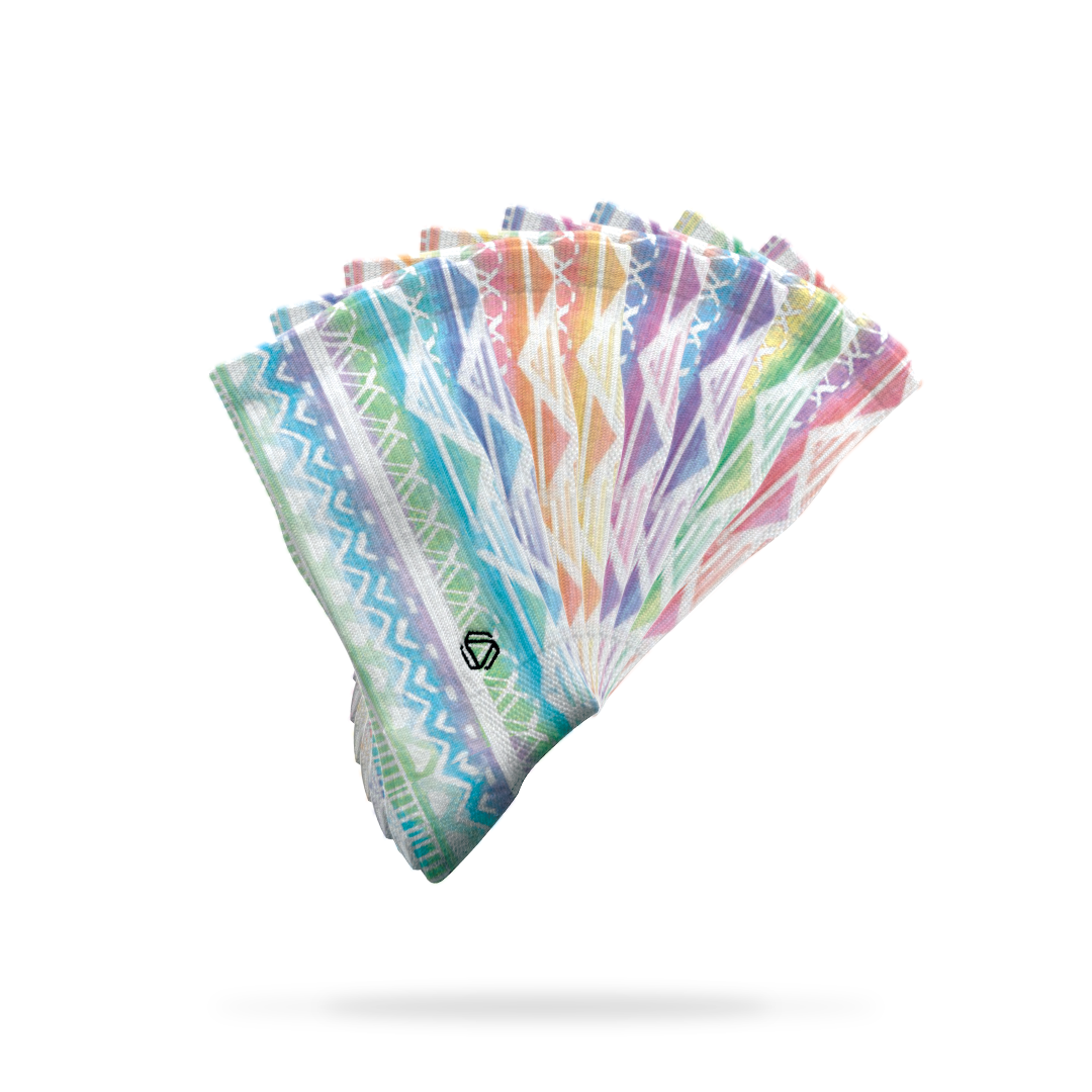 Crew - Summer Aztec - Socks - Blue & Pink – HEXXEE