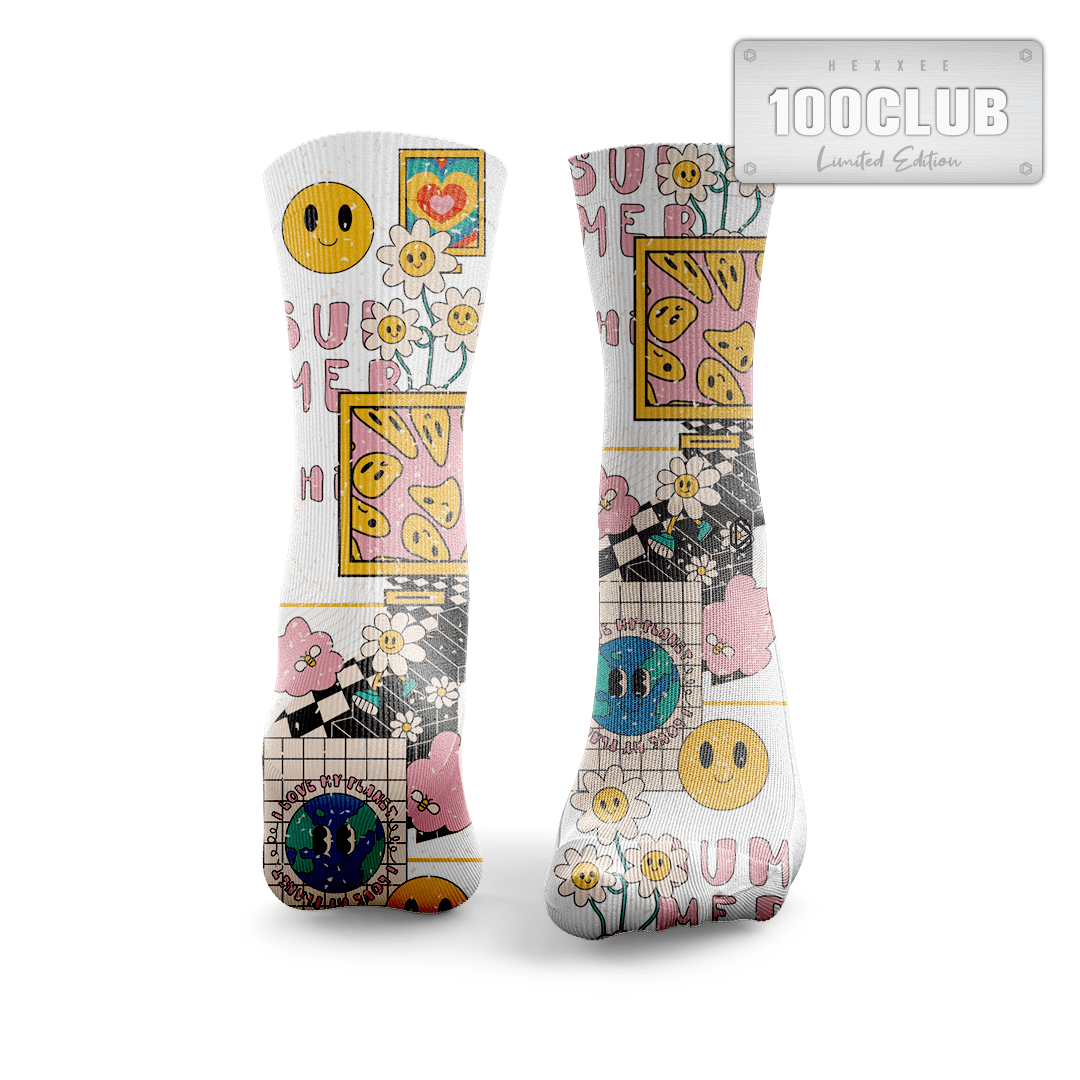 100 Club - Limited Edition - Summer Lovin - Socks - Womens: 4-7 UK ...