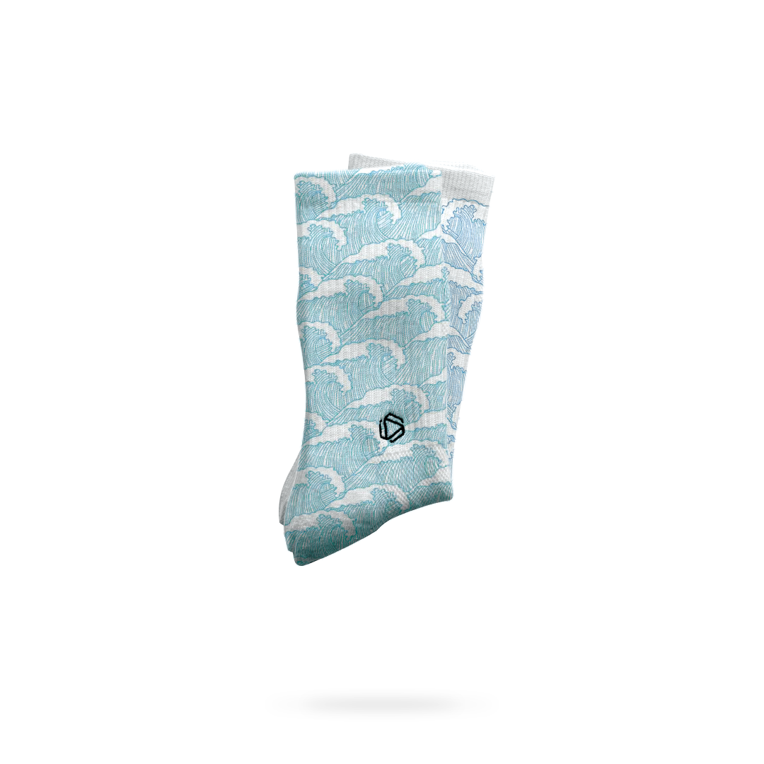 Crew - Wave Socks - Socks - Womens: 4-7 UK / 6-9 US – HEXXEE
